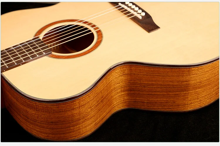 Solid Western Stringed Musical Instruments Jumbo Walnut Guitar - Buy ...