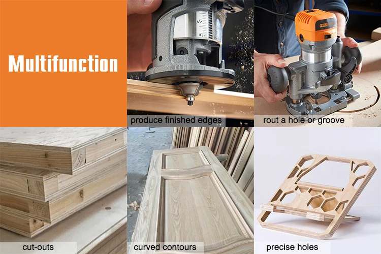 First Rate 580W 6mm Power Tools Electric Compact Router Wood Trimmer ...