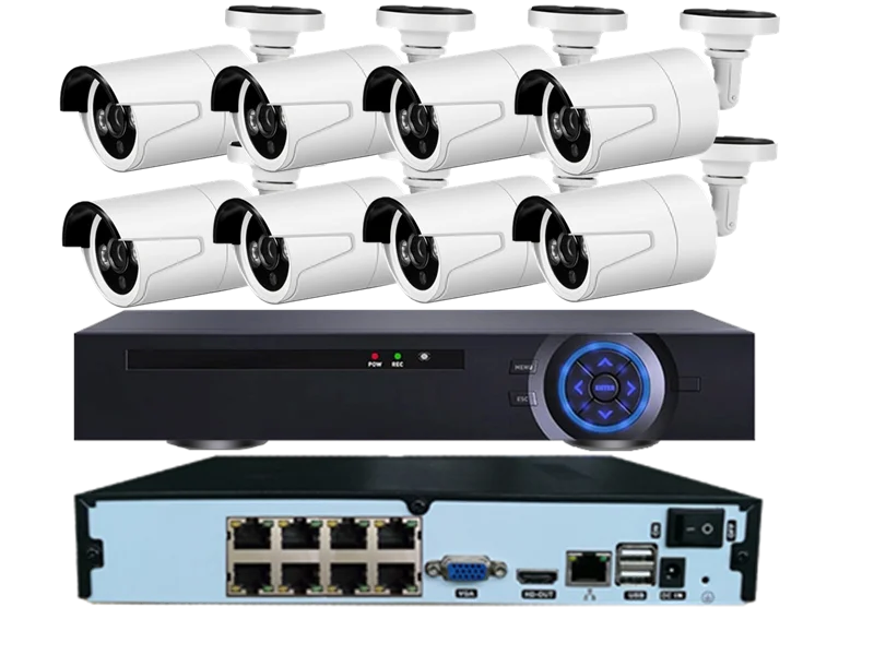 New 8 Channel 1080p Poe Nvr Kits H.264 P2p Support Mobile Phone View ...