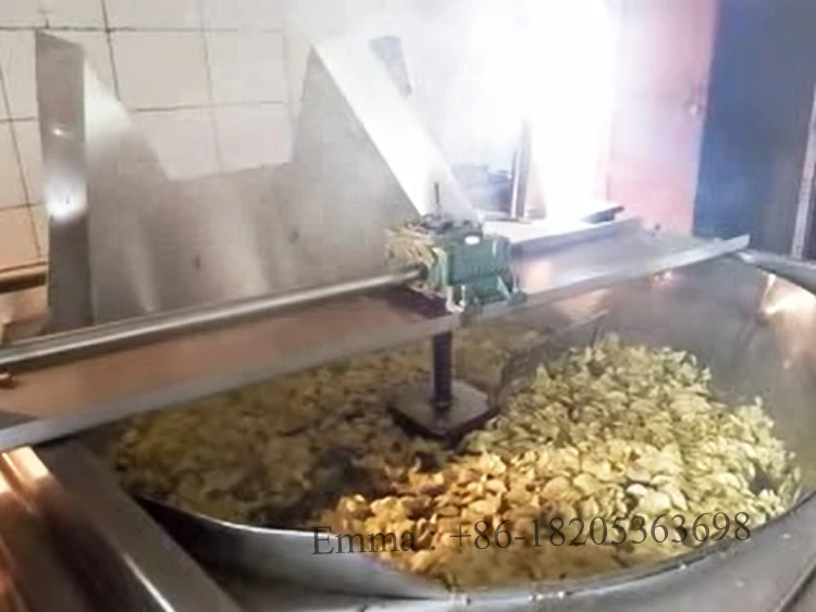 Small Scale Stainless Steel 304 Gas Potato Chips Batch Deep Frying ...