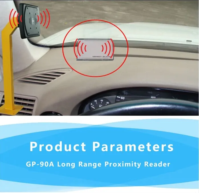 130cm Long Range Proximity Card Reader With Rfid Technology For Parking ...