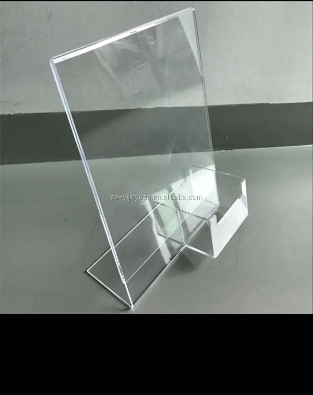 L Shape Acrylic Brochure Holder - Eco-Friendly Display Stand