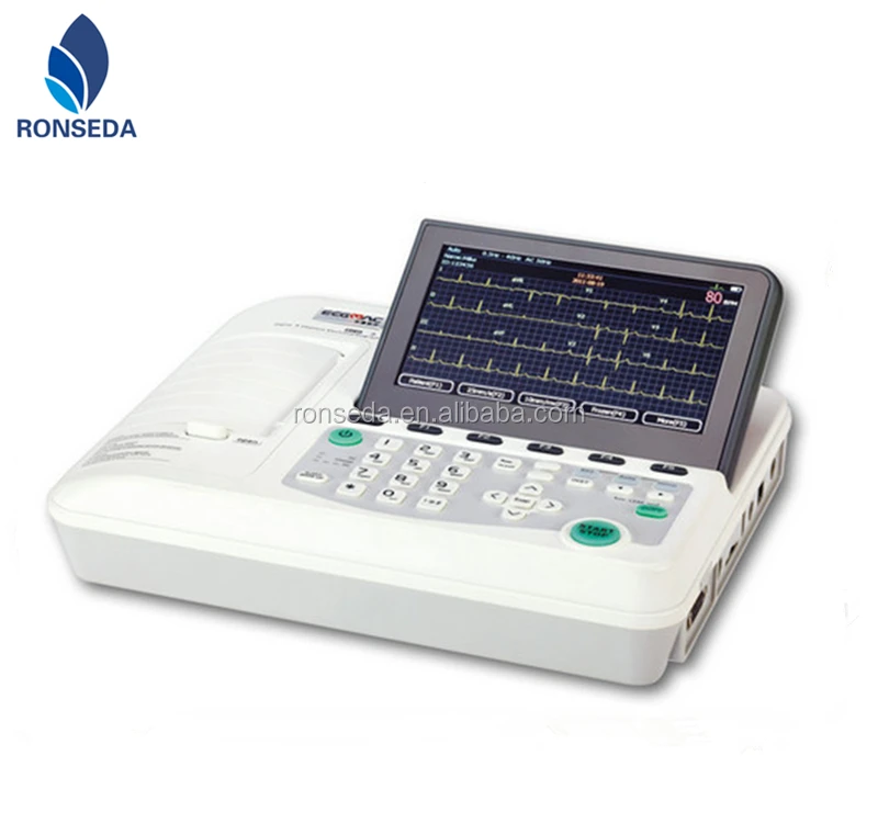 Emergency Medical Equipment Portable 12 Leads Wireless Ecg/ekg Machine ...