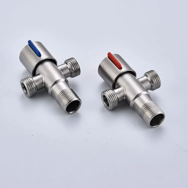 Two-way Angle Valve Double Outlet 304 Best Angle Valve - Buy Double ...