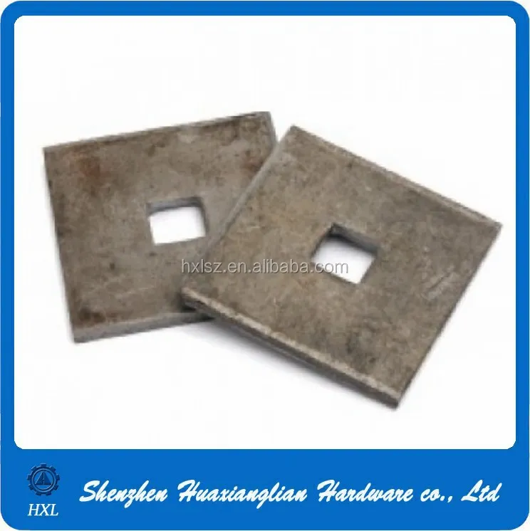 DIN440 Zinc Plated Steel Round Washer With Square Hole | OEM Fasteners ...