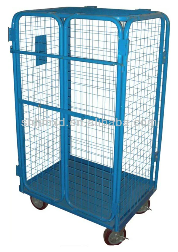 Laundry Metal Roll Cage Trolley - Durable & Versatile