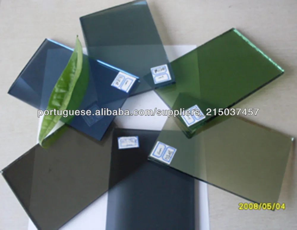 Escuro vidro refletivo cinza-Vidro para Construção-ID do produto ...