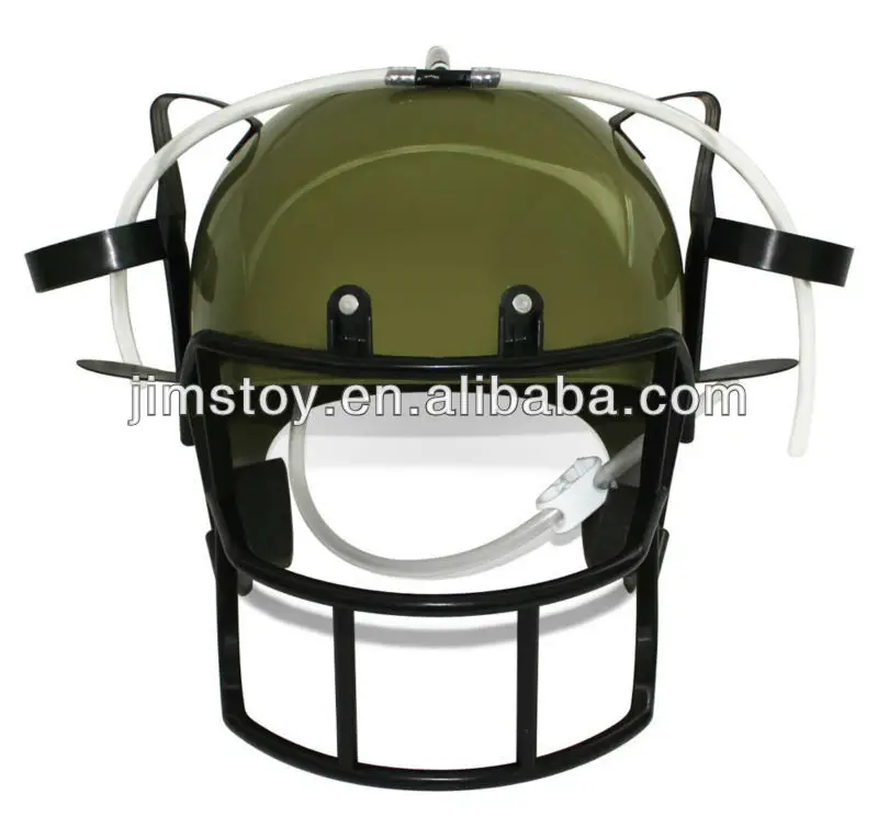 Mini Plastic Red Football Helmet - Rugby Helmet for Children