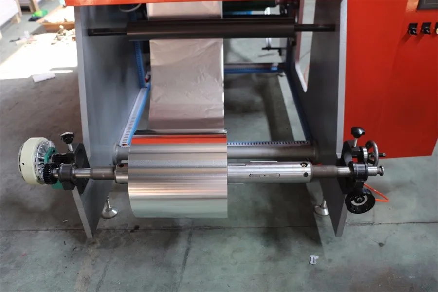 Semi Automatic Aluminum Foil Roll Rewinding Machine For Making Small ...