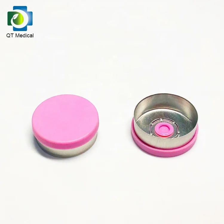 20mm Bromobutyl Rubber Stopper for 10ml Tubular Glass Vial Sealed