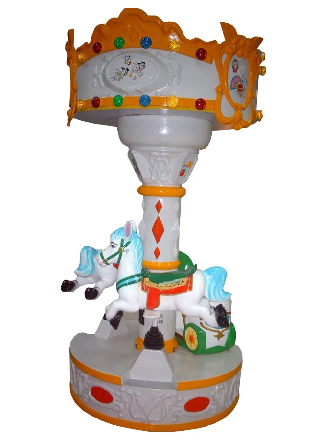 3players Carousel Kiddie Ride Coin Operated Game Machine For Playground ...