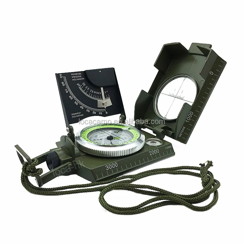 Waterproof Lensatic Sighting Compass - Prismatic Design with Night Glow ...
