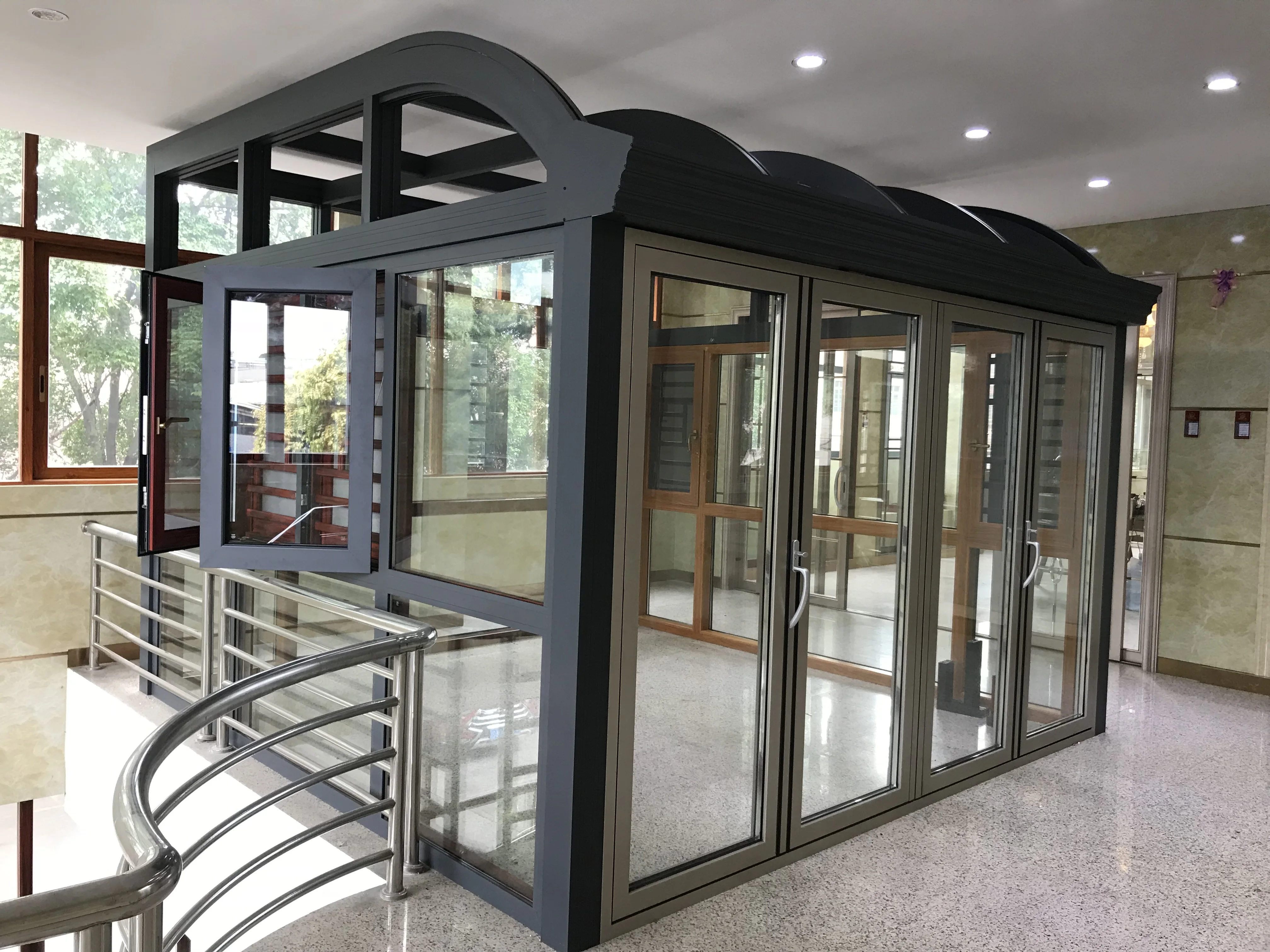 Aluminum Glass Sunshine Room Modern Style Aluminum Alloy Outdoor Glass ...