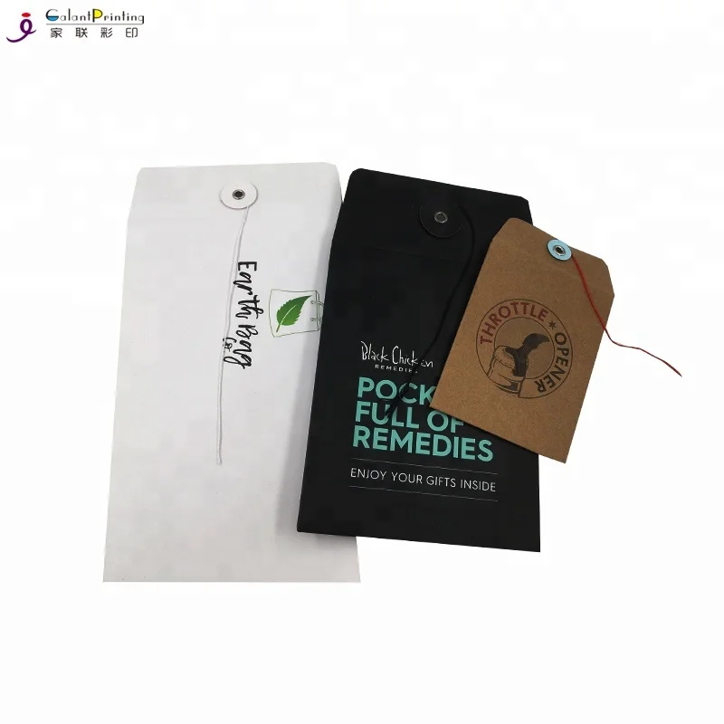 Customized String Closure Envelope Folder - Kraft String Tie Envelope