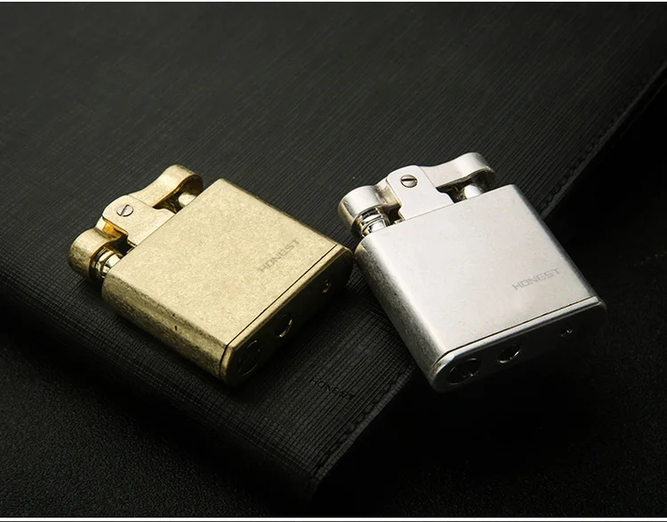 Vintage Retro Matte Lighters - Custom Logo & Oil Refillable