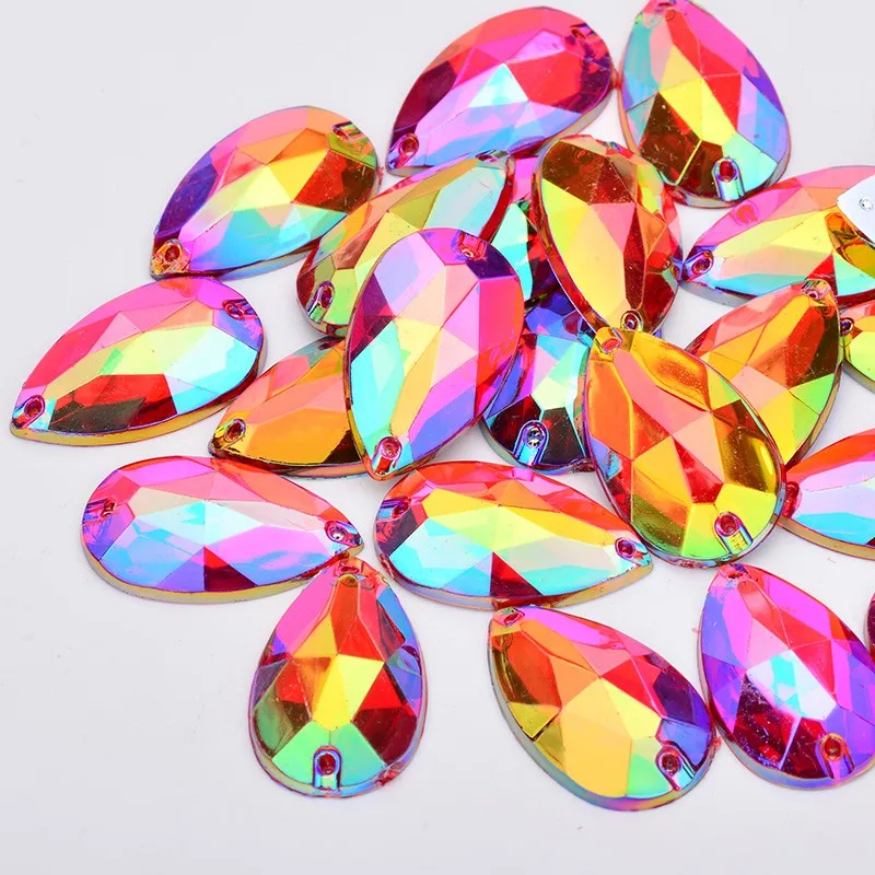 17*28mm Sewing Flatback Stones - Versatile Acrylic Strass