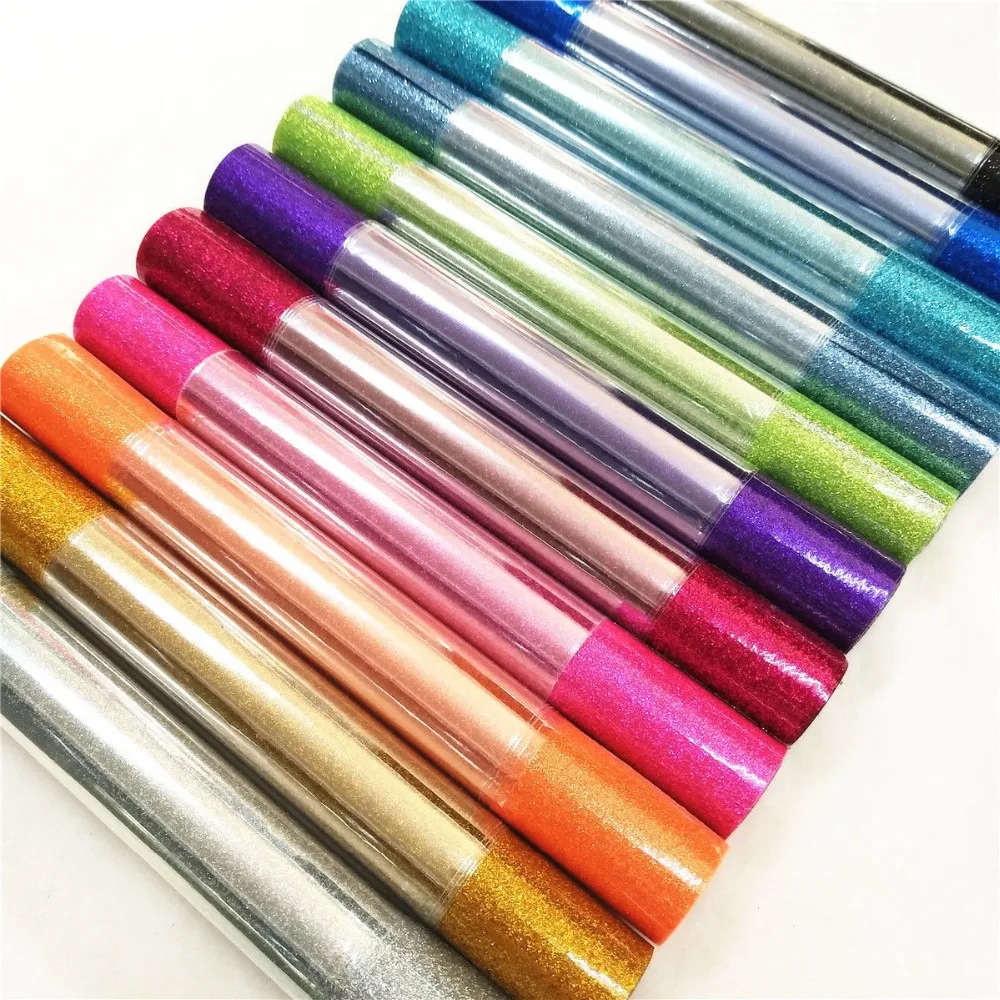 Shiny Glitter Sheet Leather Crystal Glitter Mirror Transparent Clear ...