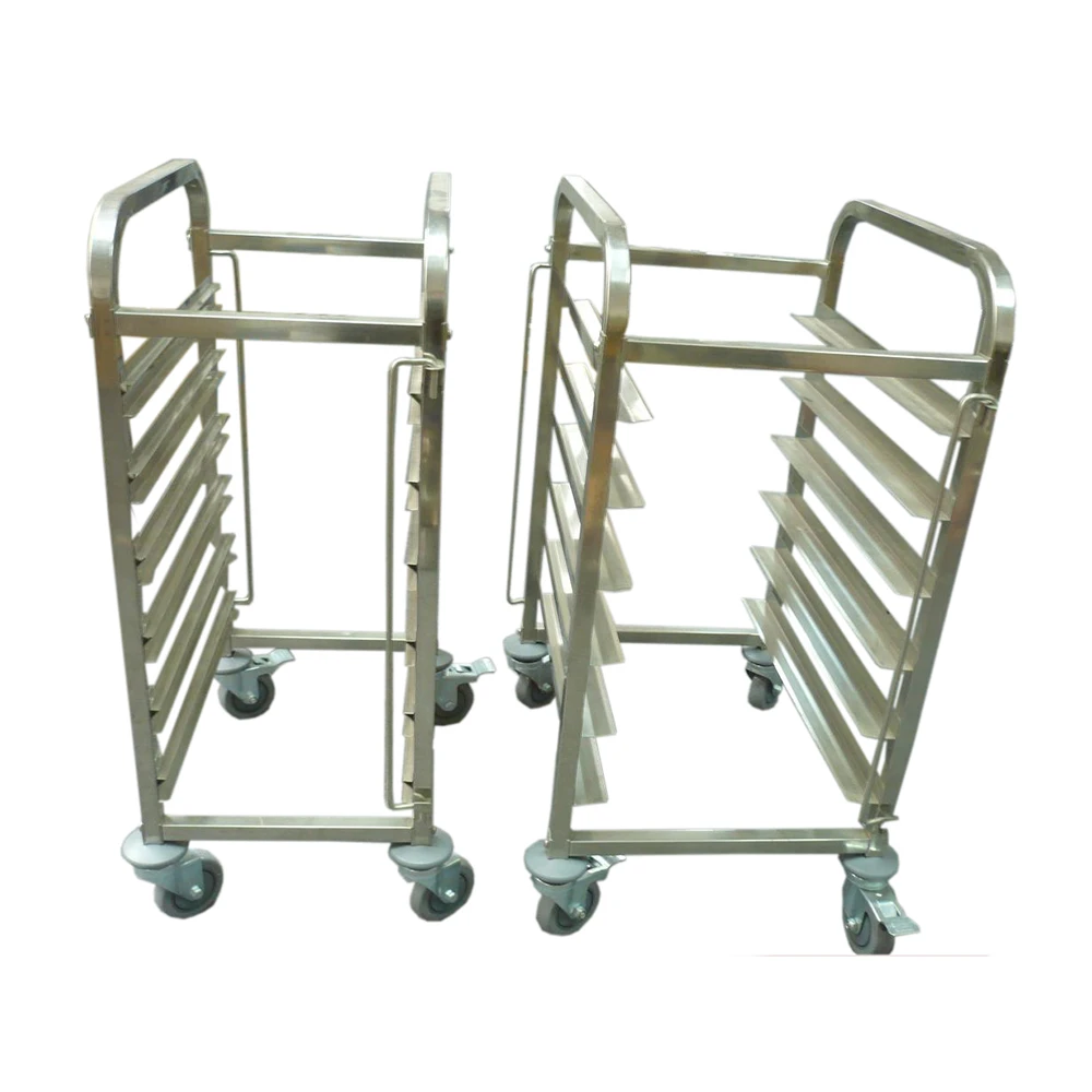 Hotel Stainless Steel Food Service Cart with Wheels