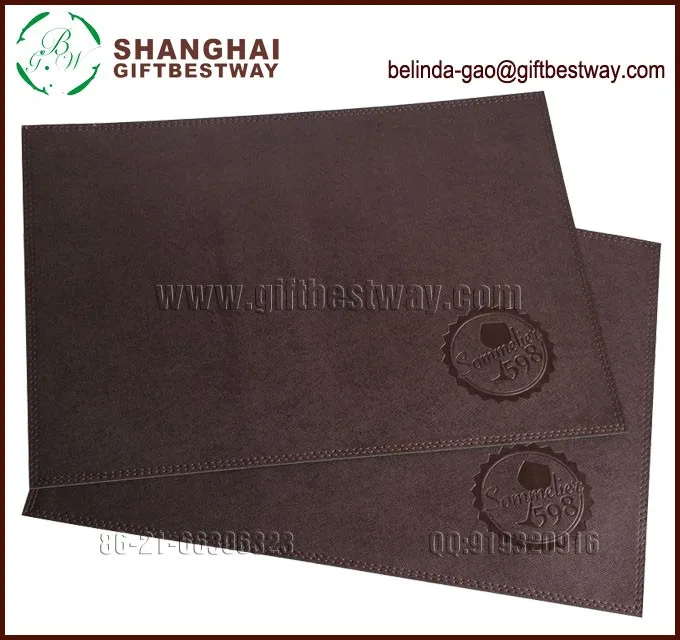 High Quality Low Price Restaurant Pu Leather Table Mat - Buy Table Mat ...