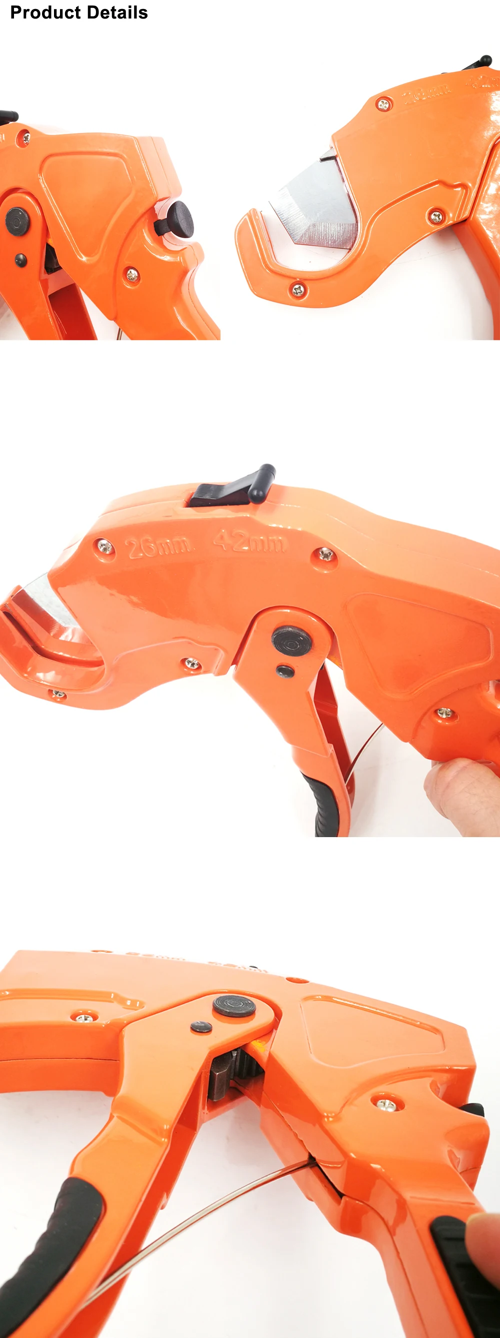 Plastic Tube HDPE Pipe Cutter Scissor PC-0817 Hand PVC Pipe Cutting Tools