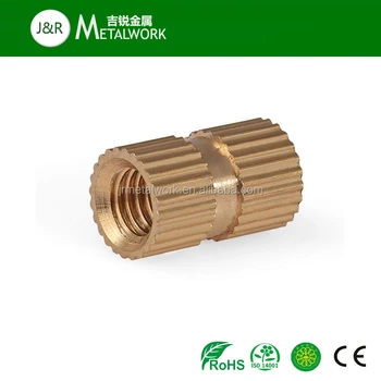 M5 M6 M7 M8 M9 Brass Material Knurled Insert Nut Threaded Insert ...
