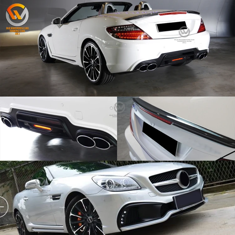 Mercedes Benz R172 SLK Class 12-14 Bumper Kit - LCK Style