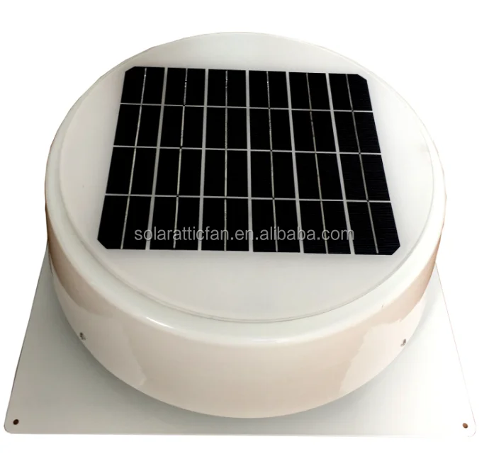 10w Solar Powered Extractor Fan Roof Attic Fan Powder Coated Steel ...