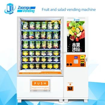 Touch Screen Egg Salad Vending Machine Business - Buy Salad Vending ...