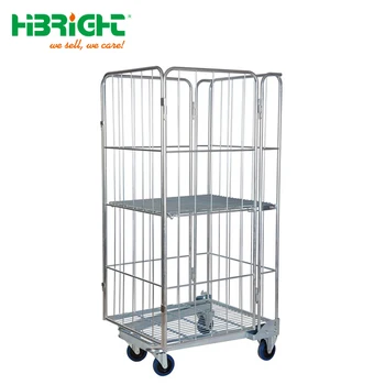 Hand Push Folding Steel Warehouse Logistic Cart - Buy Logistic Cart ...