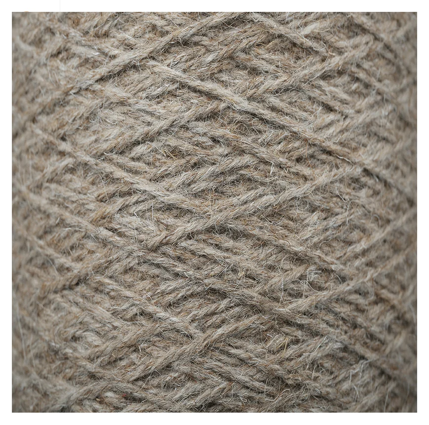 Natural White Color 100% Thick Wool Yarn Nm2.6/3 On Cone Weaving Carpet ...