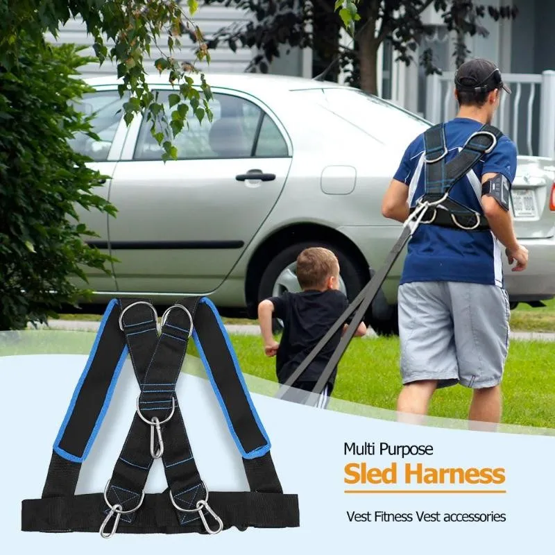 Speed Running Straps Sled Shoulder Weight Sled Harness Vest For Gym ...