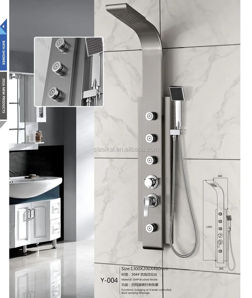D-072 Made In China Modern Design Black Color Steam Shower Control ...