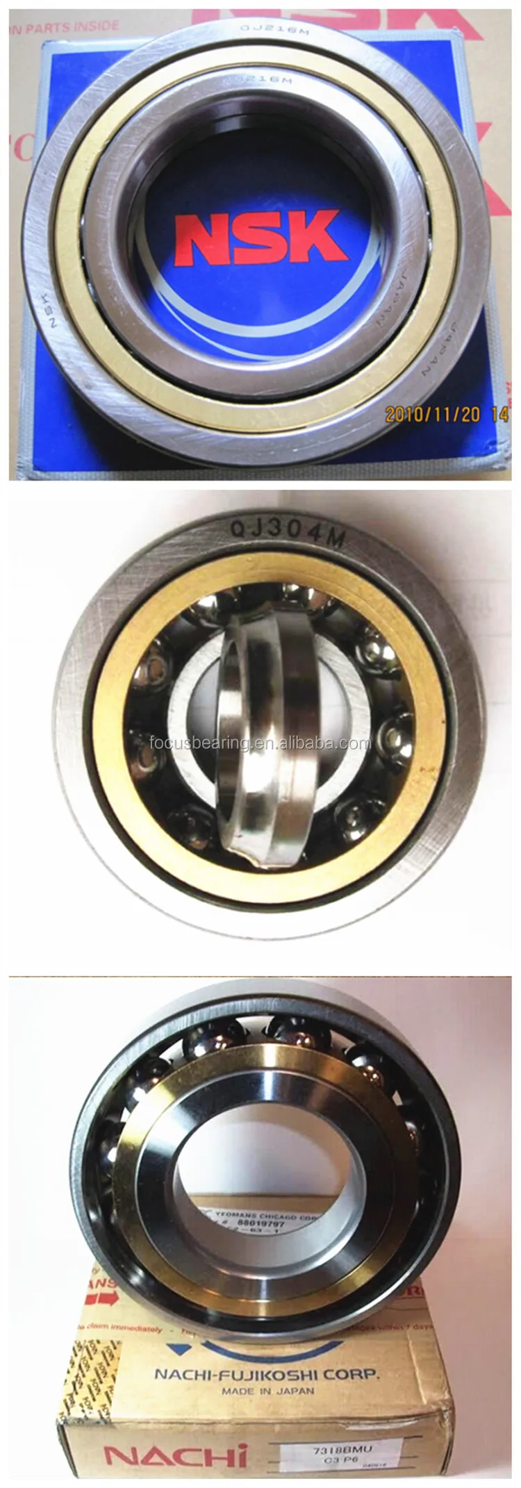 Japan Nsk Ntn Angular Contact Ball Bearing 5306 - Buy 5306 Bearing ...