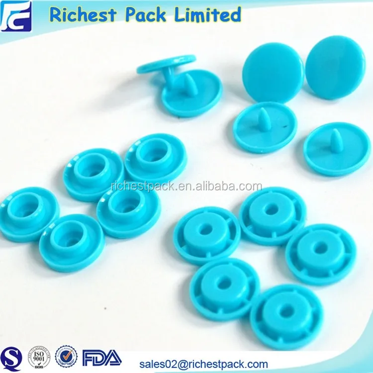 14mm Customized Plastic Snap Buttons Fastener / Plastic Snap Button ...