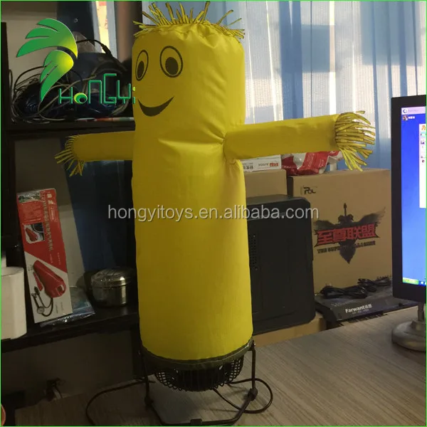 Cheap Small Desktop Sky Inflatable Tube Man Dancer / Indoor Yellow ...