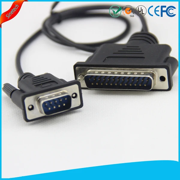 Db9 To Db25 Male Cable Rs232 Cable Db9 9pin - Buy Db9 To Db25 Male ...