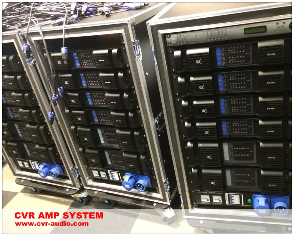 Karaoke Speakers - 1300watt 4 Channel Power Amps by CVR PRO AUDIO