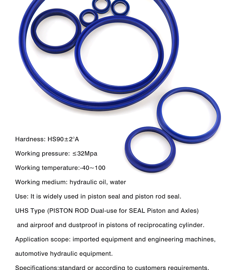 Hydraulic Cylinder Wiper Seal DH DHS UN UNS UHS USH PU