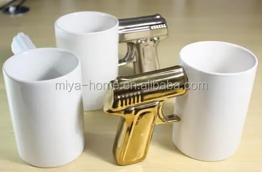 Creative Ceramic Gun Mug / Gun Handle Coffee Mug / Gun Shaped Mug - Buy ...