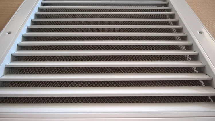 Square Aluminium Alloy Louvered Air Louvre Filter Vent For Bathroom ...