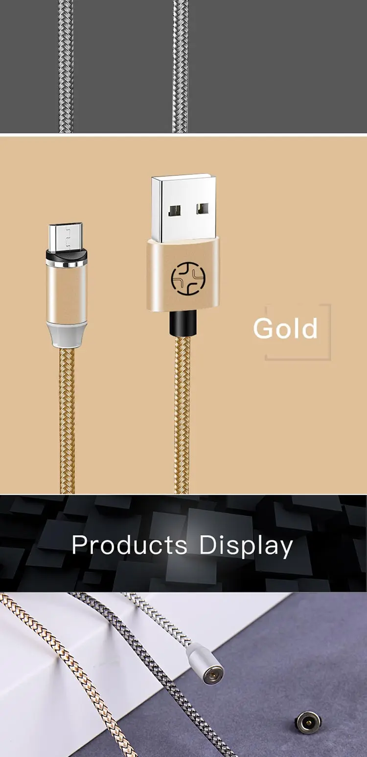 Magnetic 2.4a High Speed Charging Cable,2.4a Charging Android Magnetic ...