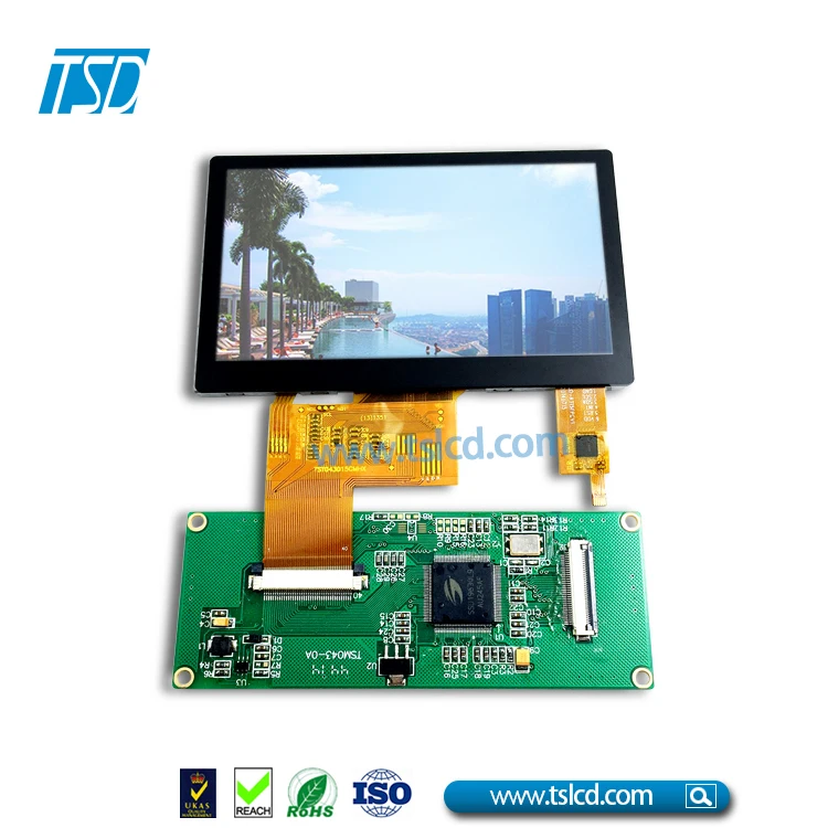 800x480 Resolution Wvga 5 Inch Tft Lcd Module Ssd1963 Touch Controller With Mcu Interface - Buy ...