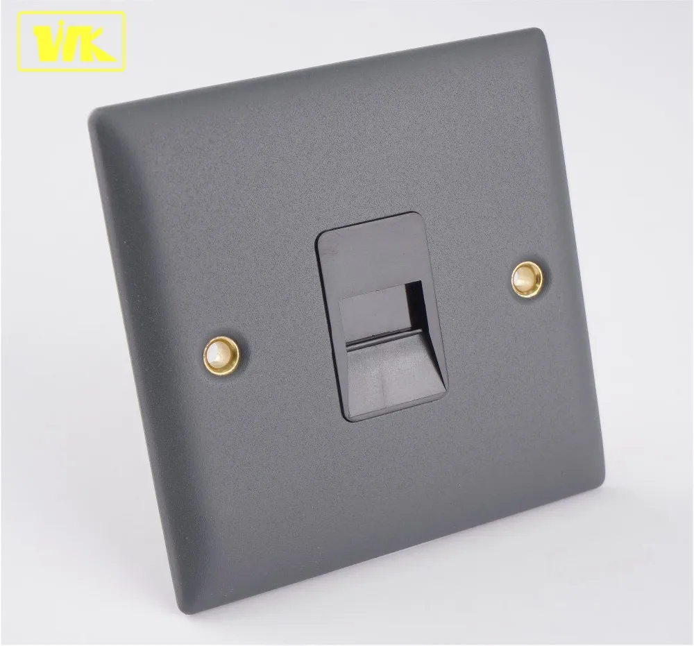 1 GANG TELEPHONE SOCKET RJ11 UK SCREW WALL SOCKET, MASTER, IDC TERMINAL