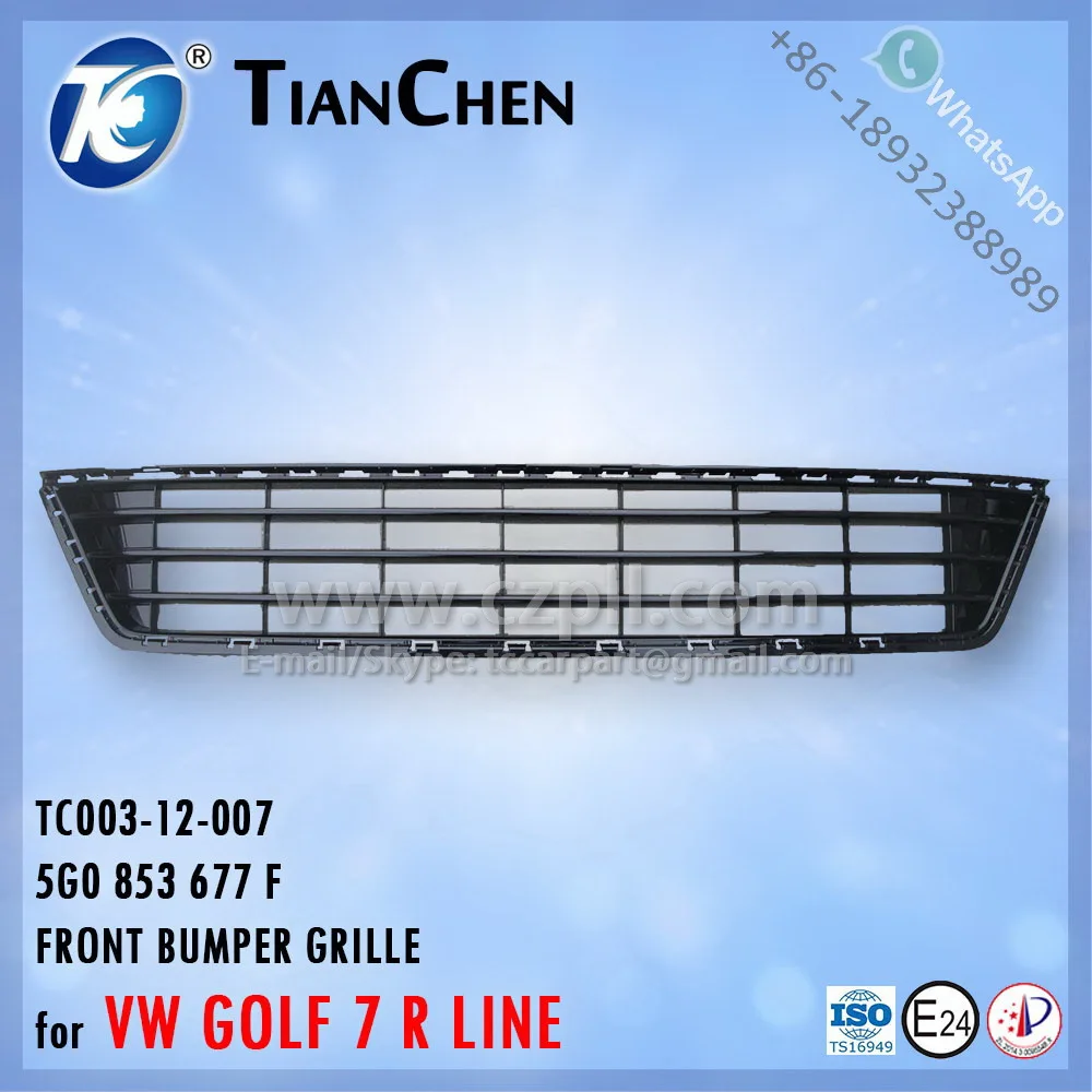 Front Bumper Grille - Bumper Grill For Vw Golf R 5g0 853 677 F ...