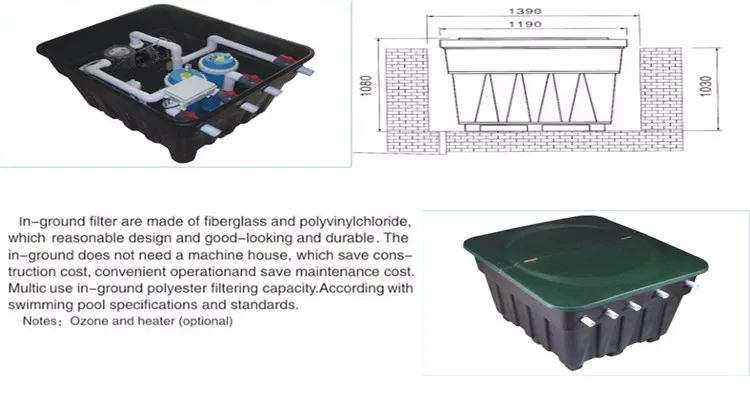 Underground Swimming Pool Sand Filter System - Compact & Efficient