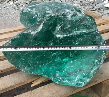 Big Landscaping Blue Slag Glass Rock Large Glass Rock - Buy Slag Glass ...