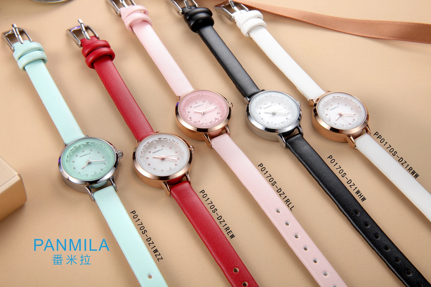 1atm Waterproof Japan Movt Diamond Quartz Watch With Pu Leather Strap ...