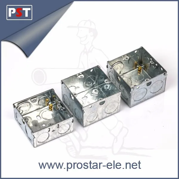 3 Gang 3x3 35mm Deep Gi Metal Conduit Cable Switch Boxes With ...