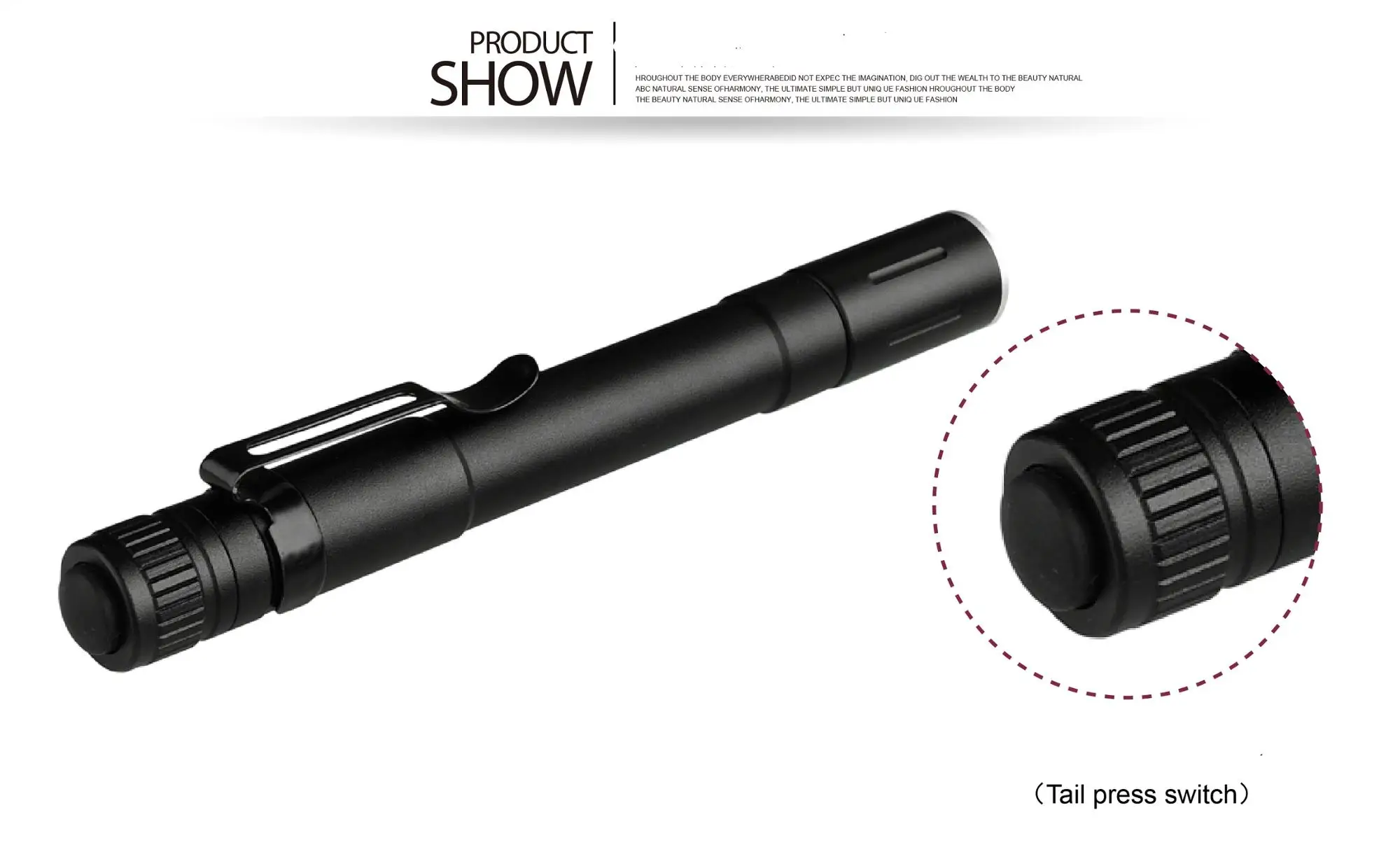 Led Tactical Flashlight Pocket Mini Pen Flashlight With Clip - Buy Pen ...