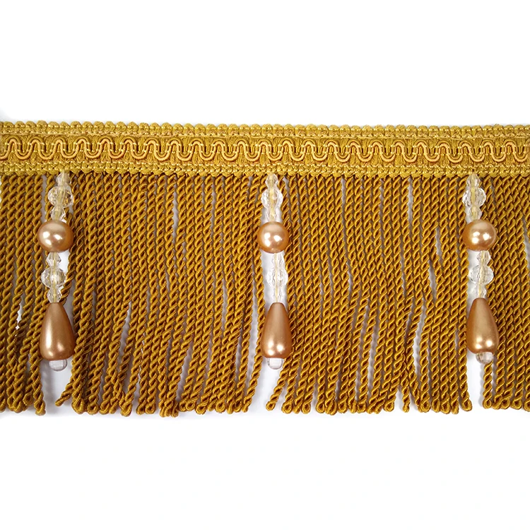 High Quality Sewing Drapery Curtain Trimming Beaded Bullion Fringe ...